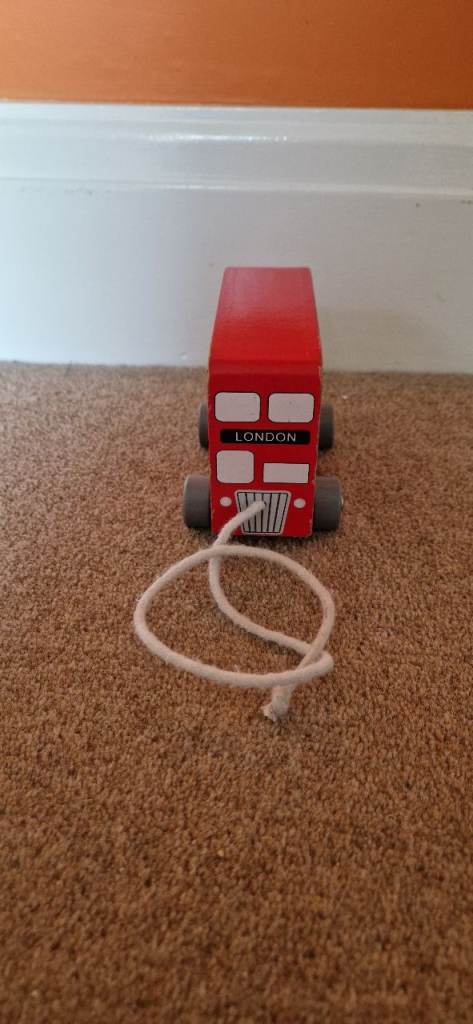 ORANGE TREE PULL ALONG WOODEN LONDON BUS AND LANKA KADE WOODEN FIRE ...