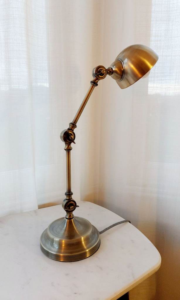 Desk lamp, brass finish, adjustable. | in Trinity, Edinburgh | Gumtree
