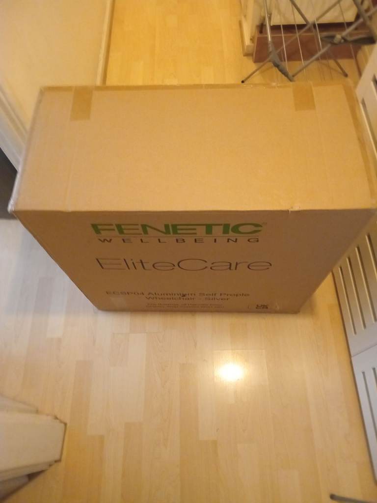 WHEELCHAIR NEW BOXED FENTIC ECSPO4 PAID£192 ALLOY FRAME FREE LOCAL ...