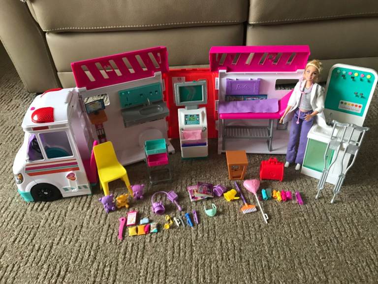 Barbie Ambulance / Clinic Play Set | in Cambridge, Cambridgeshire | Gumtree