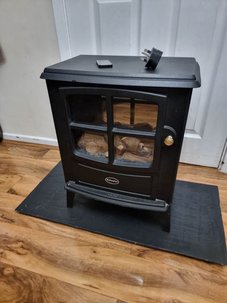 DIMPLEX OPTI FLAME TRADITIONAL BLACK CAST IRON EFFECT ELECTRIC STOVE ...