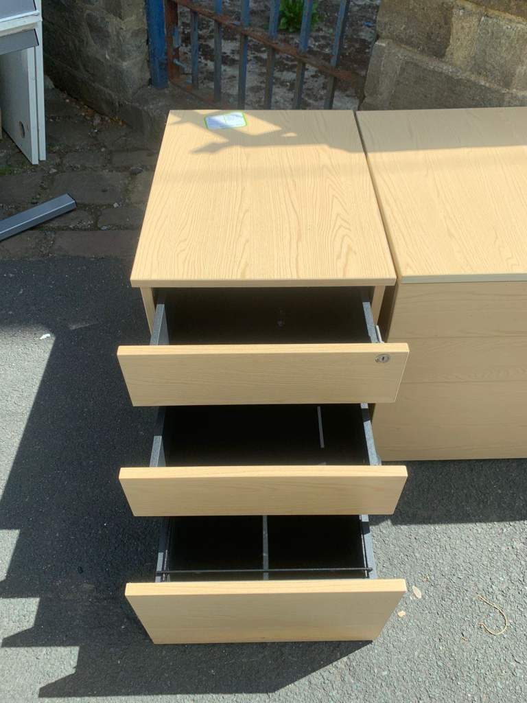 3 drawr under desk pedestal 43cm wide (8 available) | in Sheffield ...