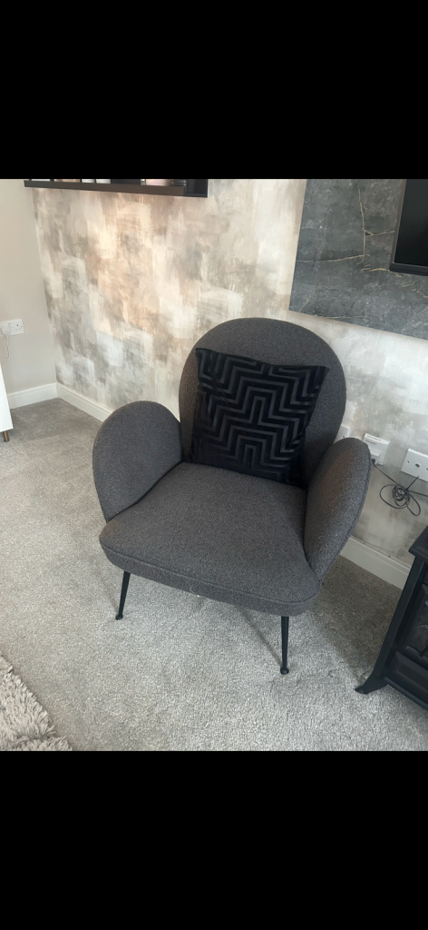 ONE grey aesthetic chairs £30 | in Newcastle, Tyne and Wear | Gumtree