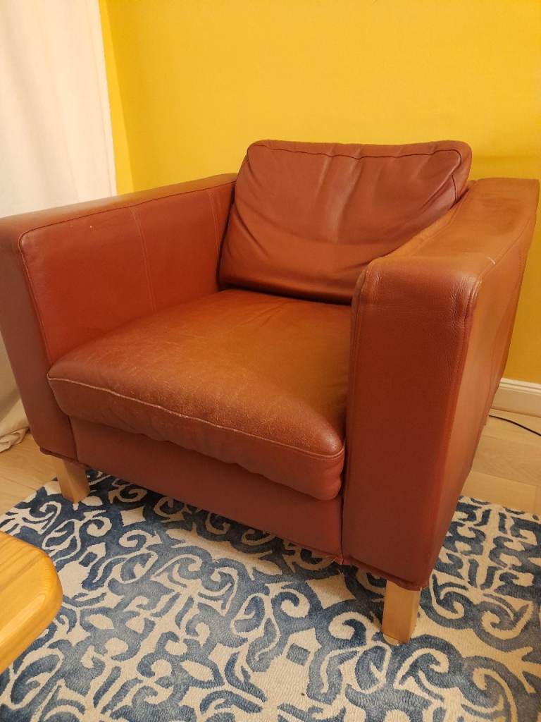 Red Ikea leather chair | in Blackford, Edinburgh | Gumtree