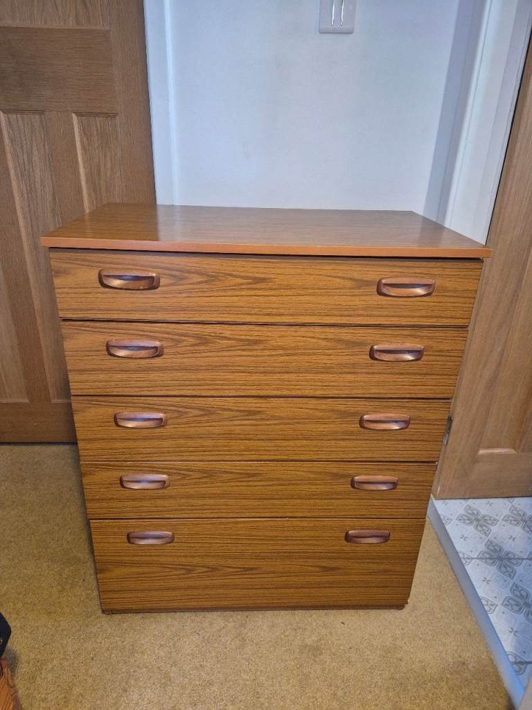 60's/70's Vintage Mid Century Schreiber Chest Of Drawers x 2 | in ...
