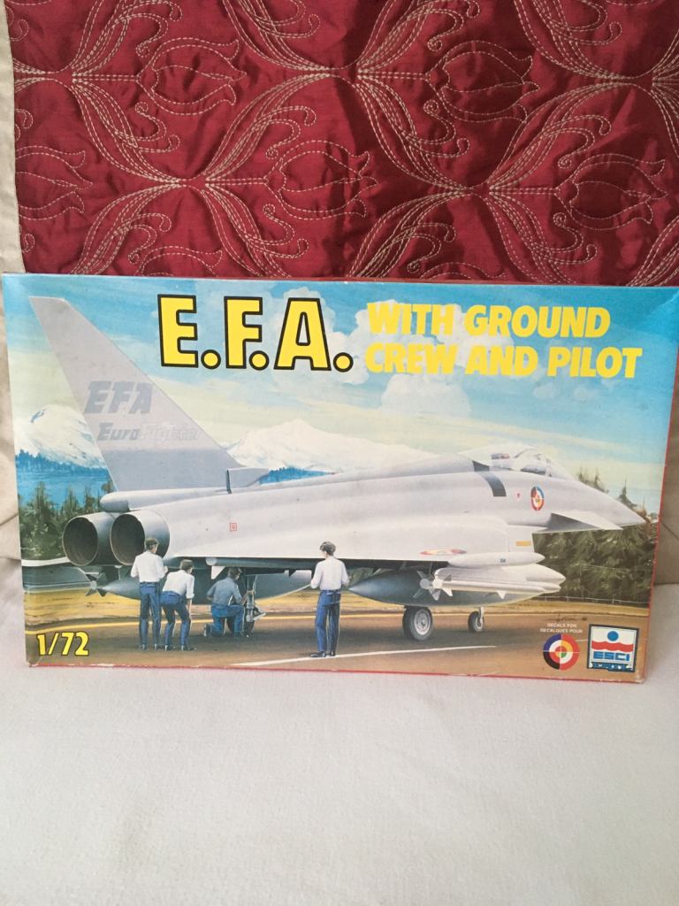 EuroFighter E.F.A. With Ground Crew & Pilot Airfix Type Model Vintage ...