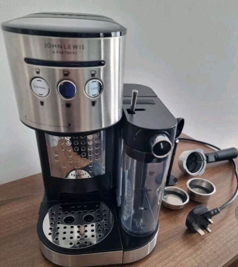 ***SOLD John Lewis and Partners Espresso Coffee Machine with Milk ...