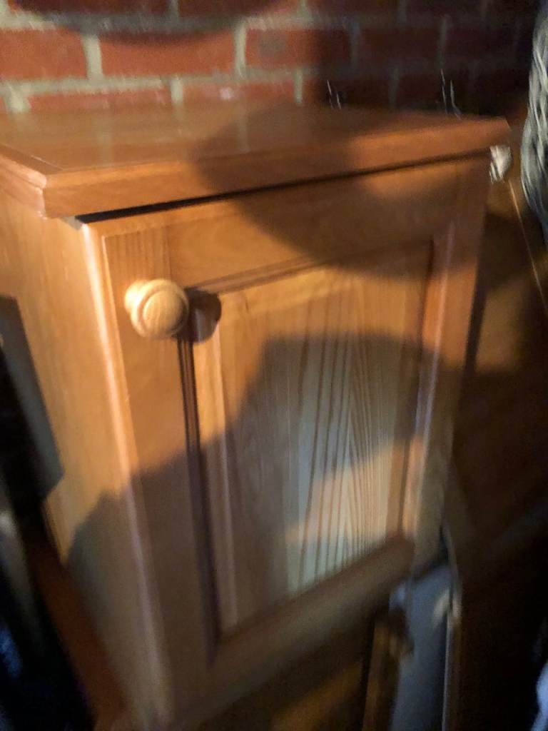 Two Free Pine doored bedside cabinets | in Eye, Suffolk | Gumtree
