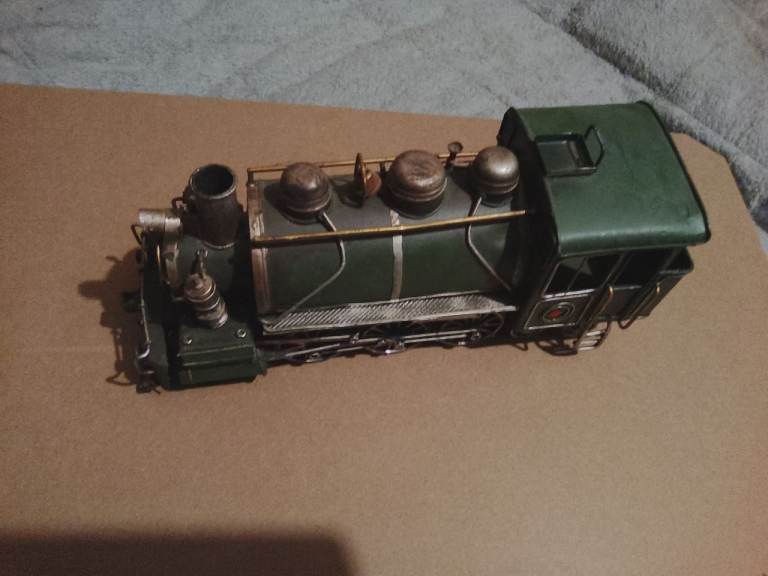 Collectable rustic tin model of a steam engine | in Exeter, Devon | Gumtree