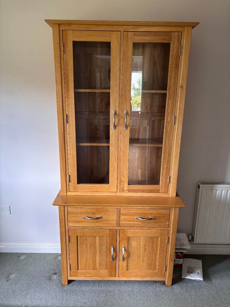 Light Oak Display Cabinet | in Launceston, Cornwall | Gumtree