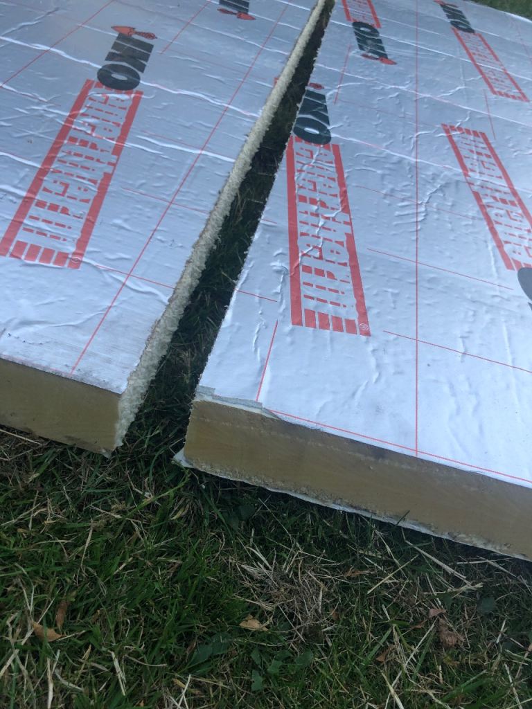 100mm thick lip celotex insulation whole board,cut to fit in my van for ...