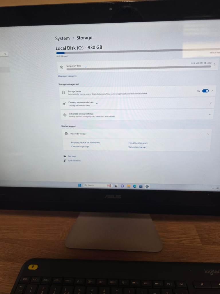Asus all in one touch screen i3 8gb ram 1tb hdd PC computer and laptop ...