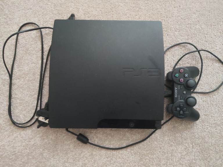 Sony PS3 Slim Console with Controller & Cables (320GB Model) Perfect ...