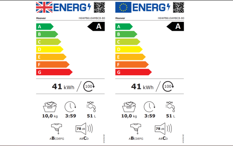 HOOVER - H-Wash 600 H6WPB610AMBC8-80 WiFi-enabled 10 kg 1600 Spin ...