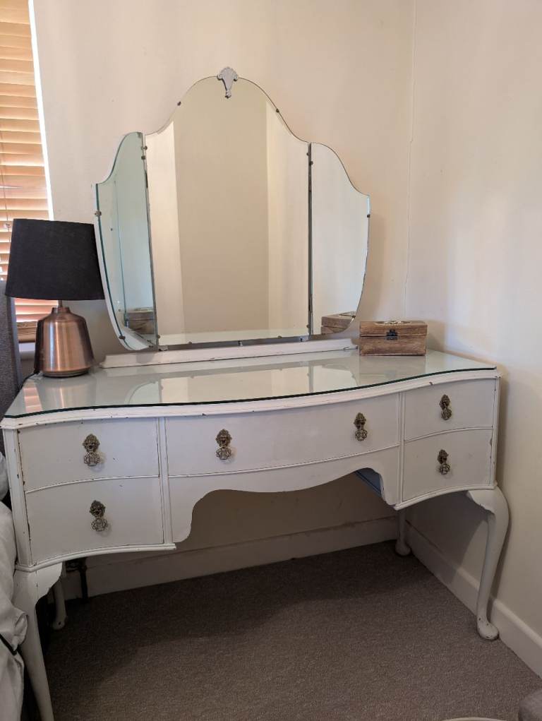 French Louis Style Dressing Table with triple mirror. | in Bury St ...