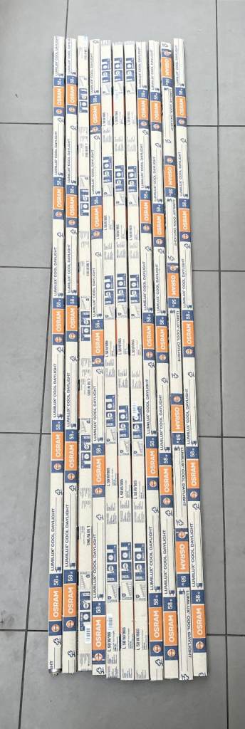 11x Osram L 58W/865 Fluorescent Tubes – 1500mm 5ft T8 Daylight 6500K ...