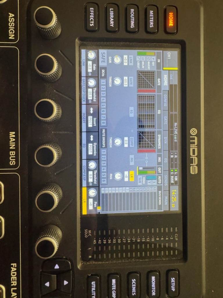 Midas M32R Live Digital Mixing Desk in Good Condition + Heavyduty ...
