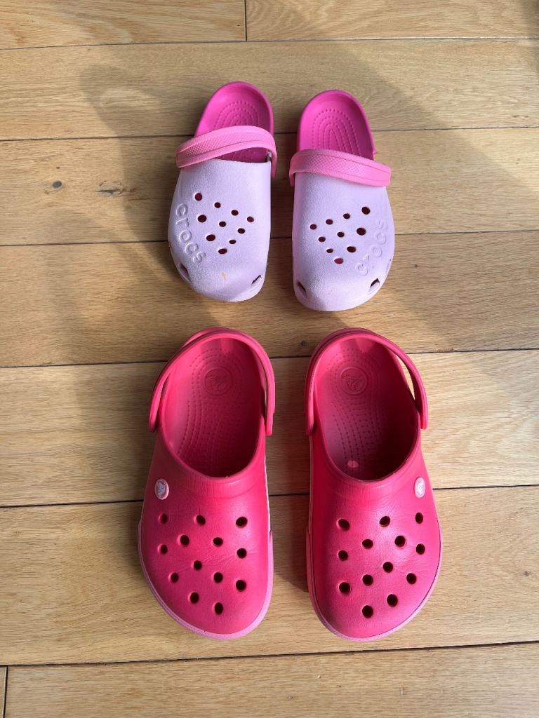 Used 2 x Crocs Kids Shoes – Pink, Good Condition, Two Pairs | in ...