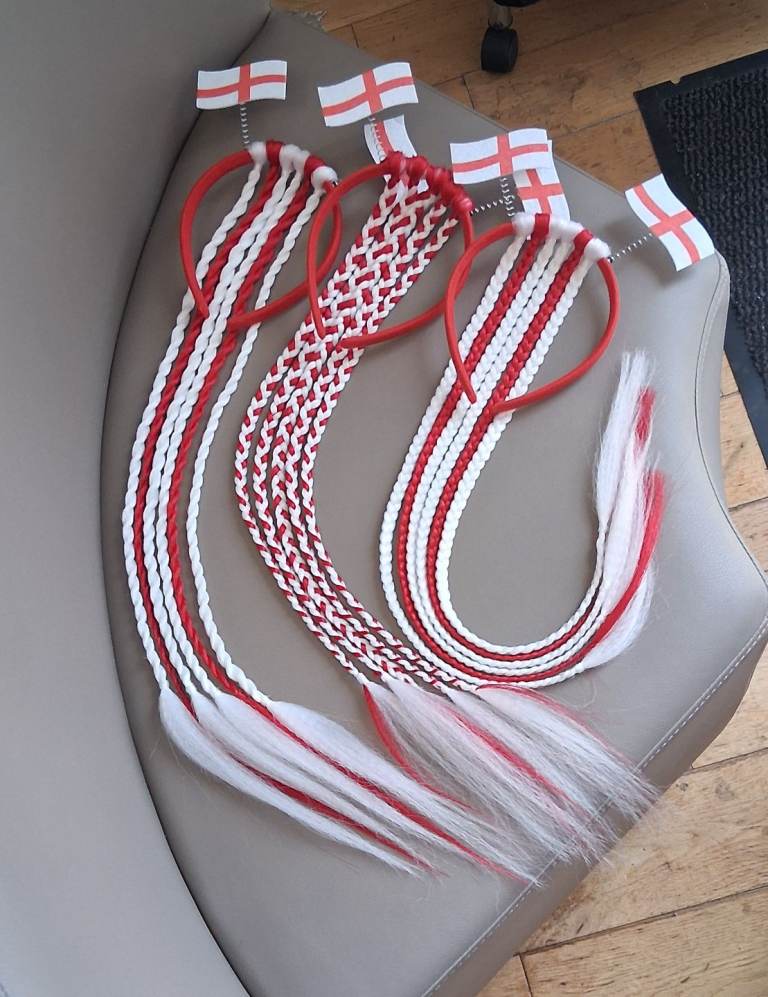 World Cup Reusable England Flag Head Boppers with Braids | in Gosport ...