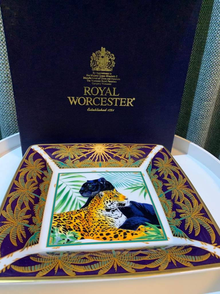 Excellent Royal Worcester "Amazon" Big Cats Ornamental Plate | in ...