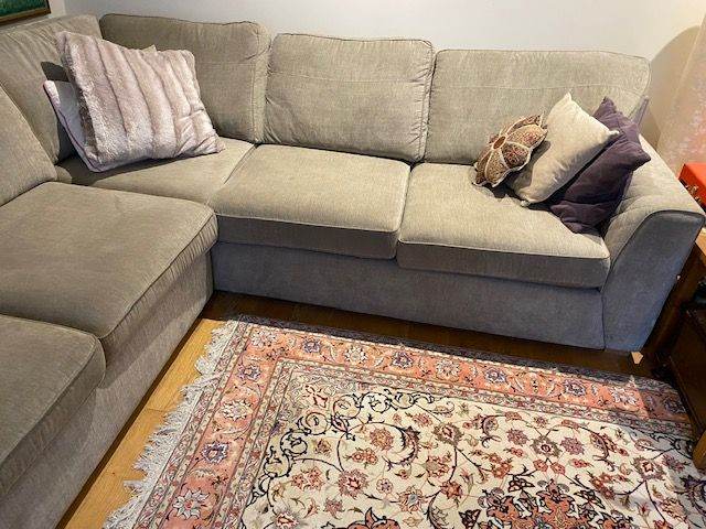 Stone coloured DFS corner sofa | in Heald Green, Manchester | Gumtree