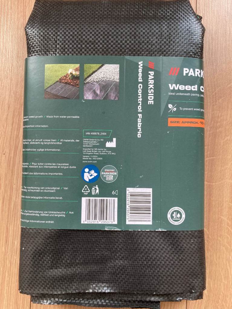 PARKSIDE Weed Control Fabric 10m x 1m New 5 Large | in Orpington ...