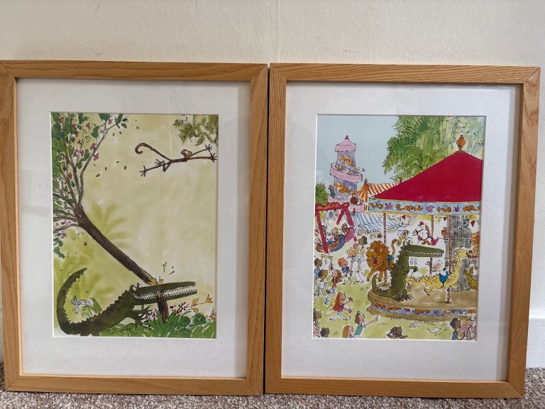 Roald Dahl Enormous Croc paintings by Quentin Blake | in Sutton ...