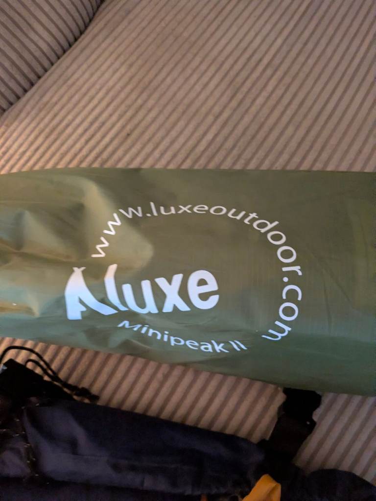 Aluxe minipeak 2 reactive outdoor pop-up 3 man tent and Coleman cobra 2 ...