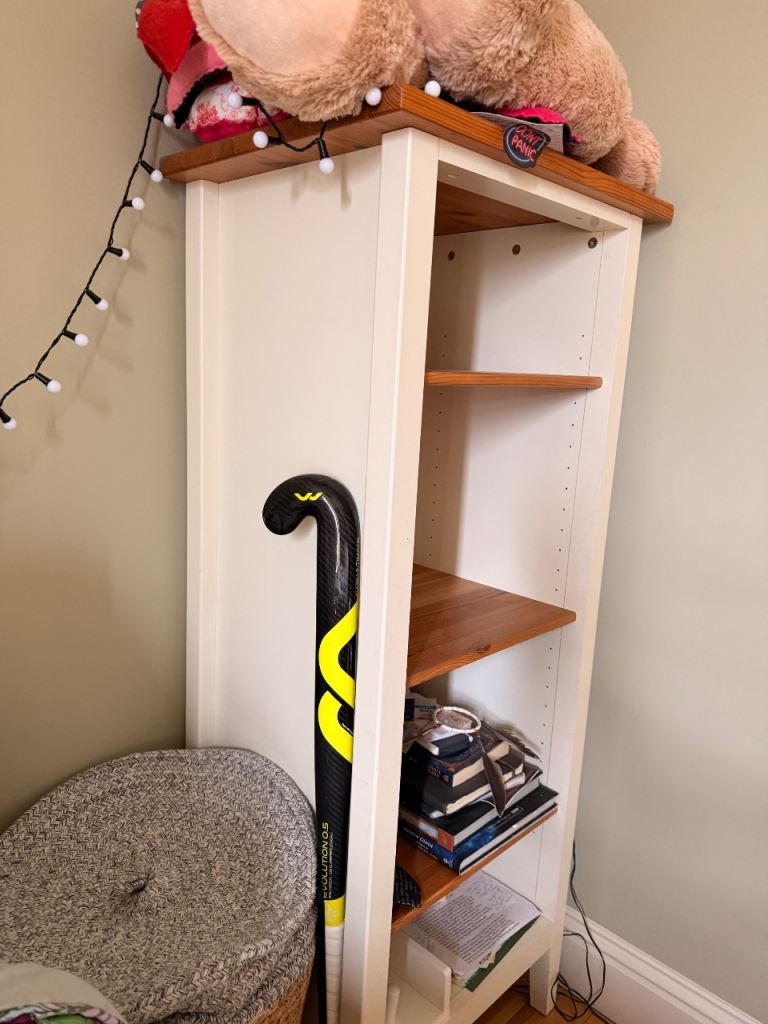 John Lewis Wooden shelving unit and matching side table | in ...