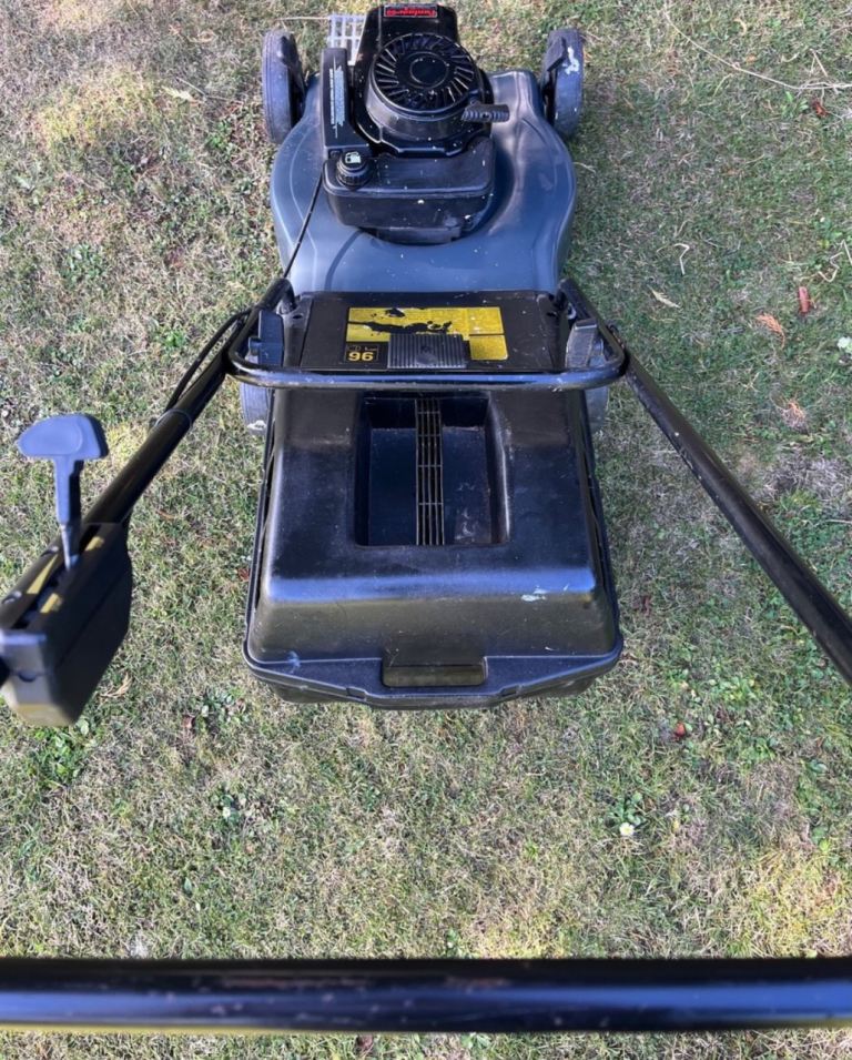 19”cut 48cm petrol lawnmower VGC serviced Alko heavy gauge steel deck ...