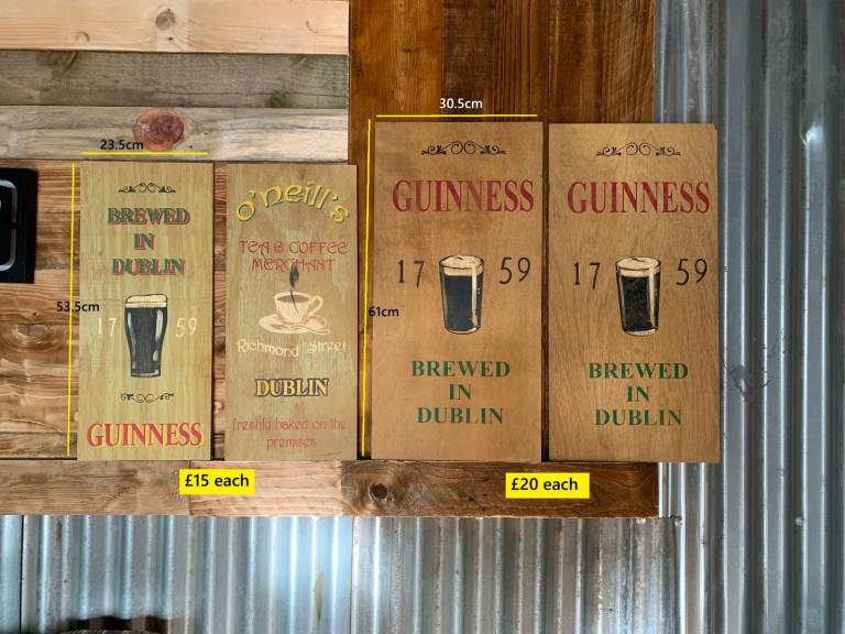 Selection of Handmade Wooden Wall Signs/ Home Bars/ Man Caves etc. | in ...