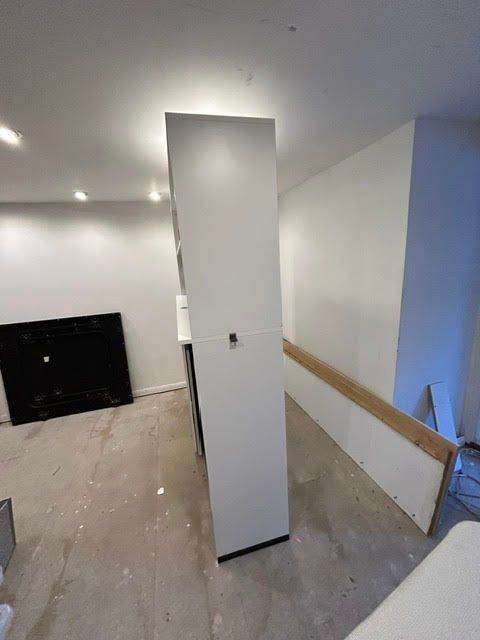IKEA GALANT White Storage base Unit with Sliding Doors and Shelves and ...