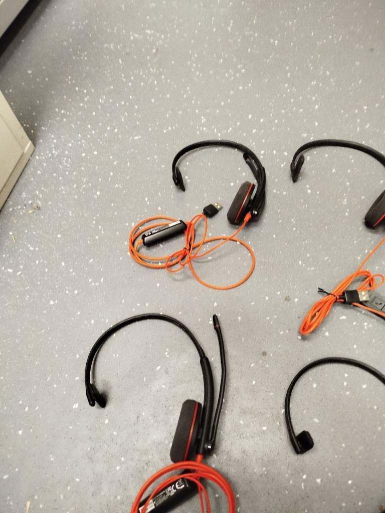 Lot 6 units Plantronics C3210 USB Headset Blackwire Mono Sound Noise ...