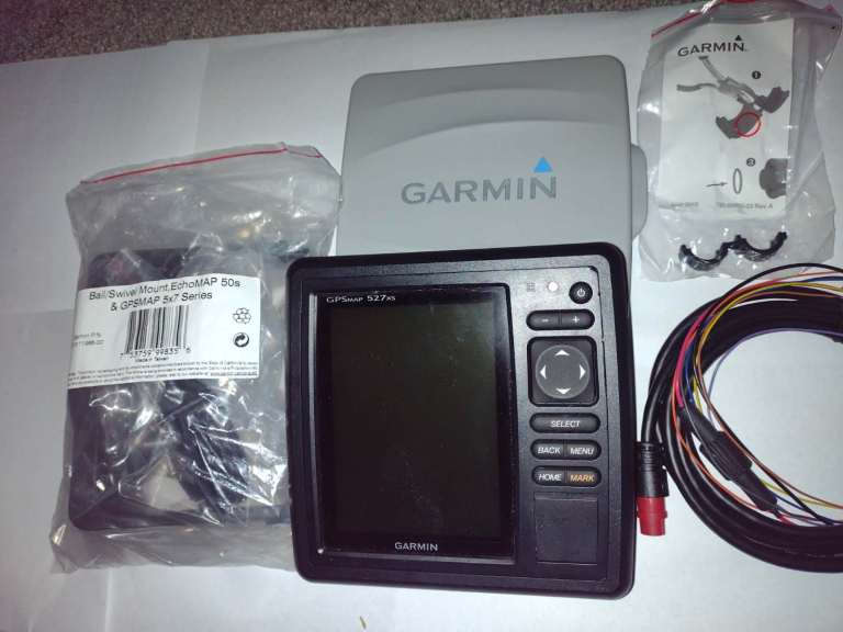 Garmin 527xs GPSMAP GPS Chart plotter detailed UK Chart on SD Card | in ...