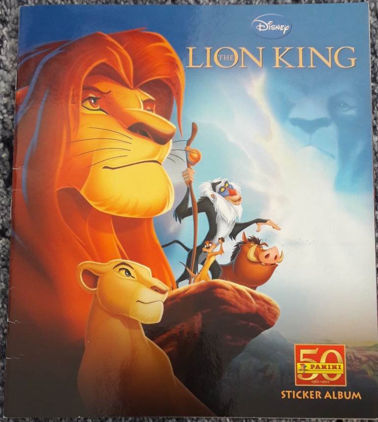 Panini Disney Lion King Sticker Collection Album 100% COMPLETE books ...