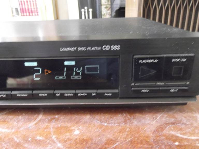 Classic Philips CD582 CD player - TDA 1541 DAC chip, 4x oversampling ...