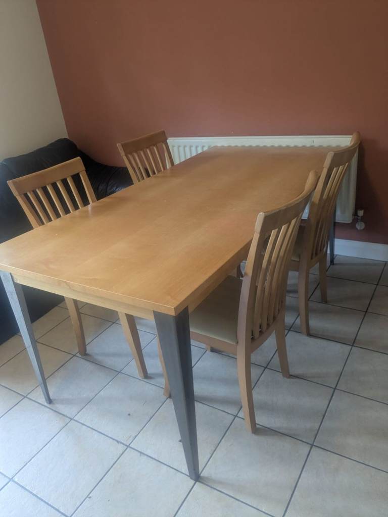 Quality dining table with metal legs | in Southampton, Hampshire | Gumtree