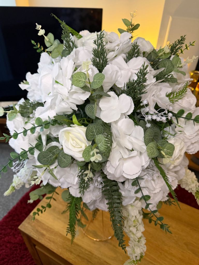 Stunning Flower Arrangement on a Gold Stand | in Bramley, South ...