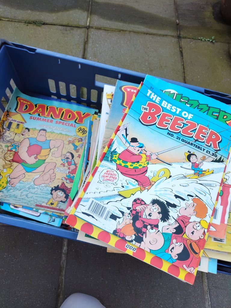 Crate of vintage kids comics sport magazines 1990s 100s of copies | in ...
