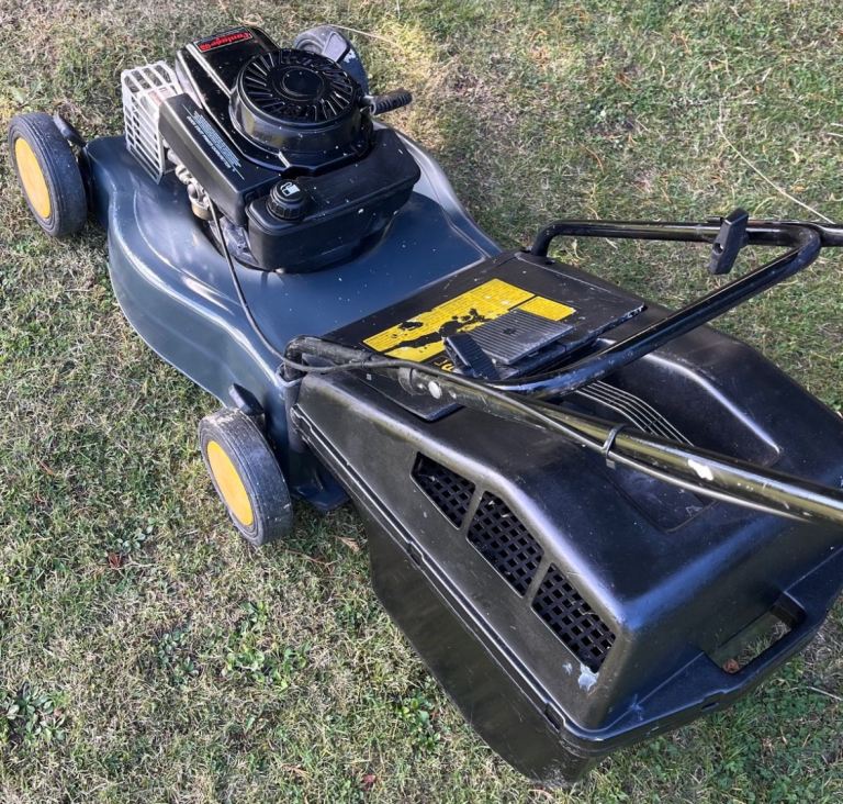 19”cut 48cm petrol lawnmower VGC serviced Alko heavy gauge steel deck ...
